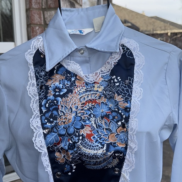 rodeo | Tops | Nos Vintage Miss Rodeo America Oldstock Pearl Snap Bib ...